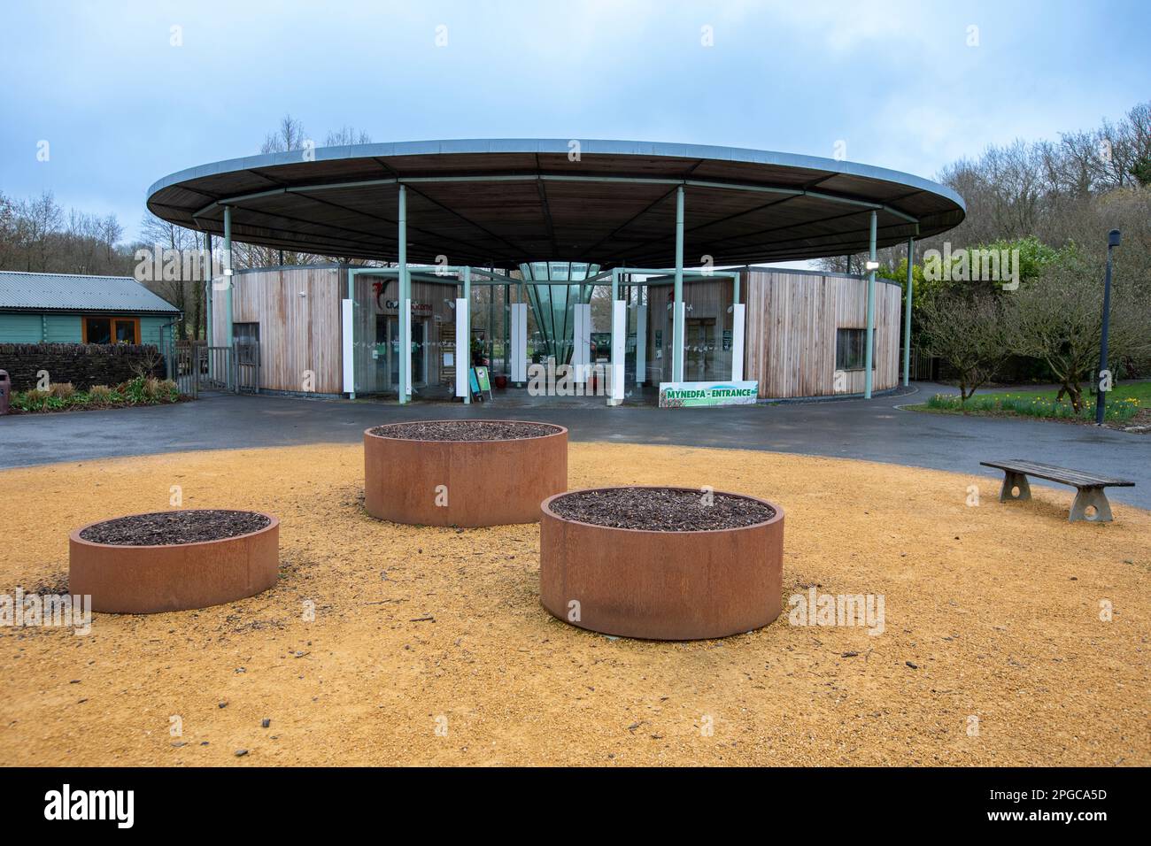 The entrance to The National Botanic Garden of Wales is dedicated to ...