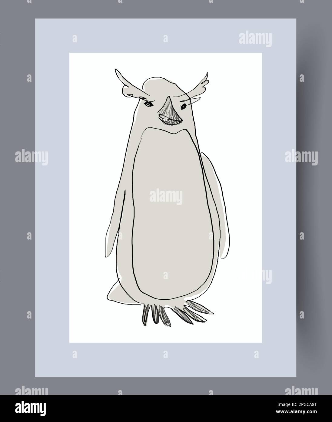 Minimalist bird composition Stock Vector Images - Alamy