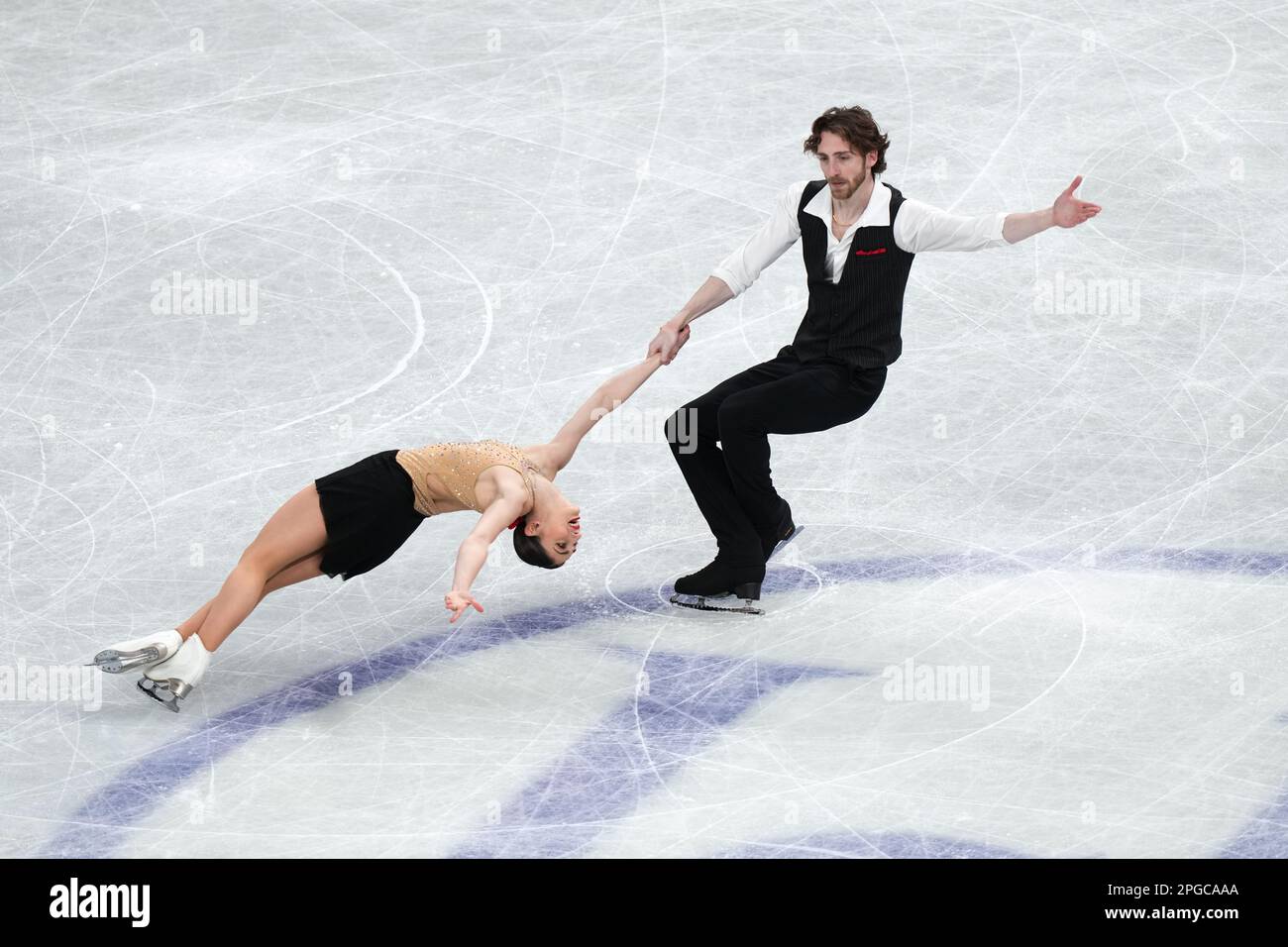 Saitama, Japan. 22nd Mar, 2023. Sara Conti (L)/Niccolo Macii of Italy ...