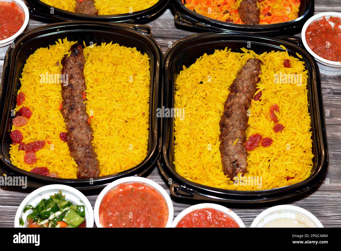Arabic cuisine traditional food beef Kofta, kebab and tarb kofta shish ...