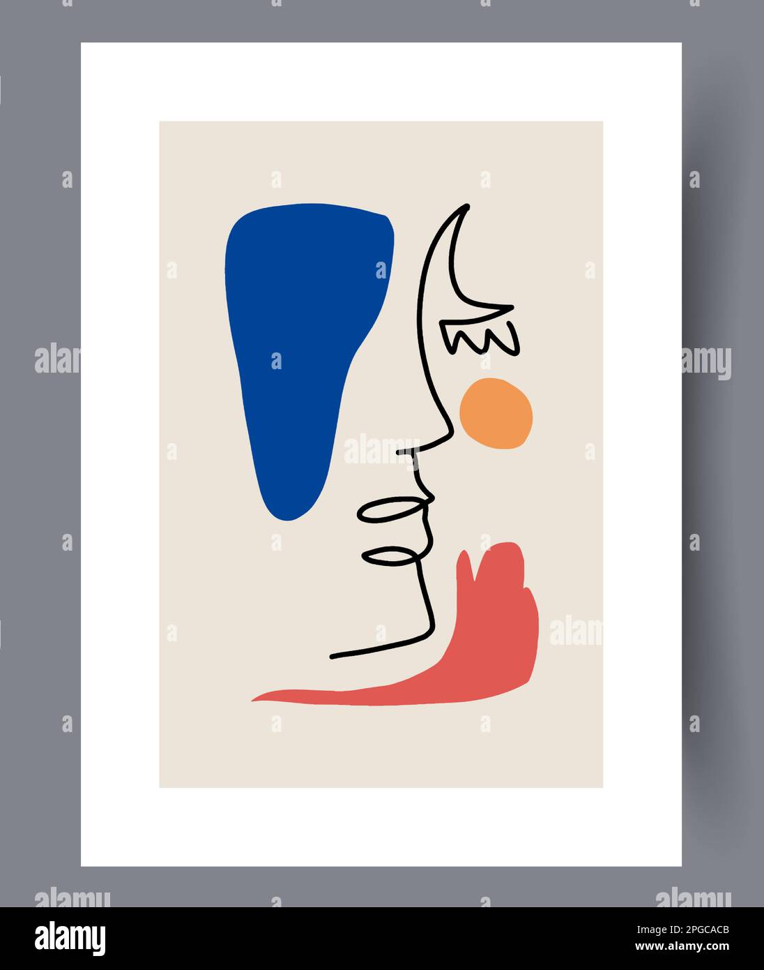 Minimal background composition female Stock Vector Images - Alamy