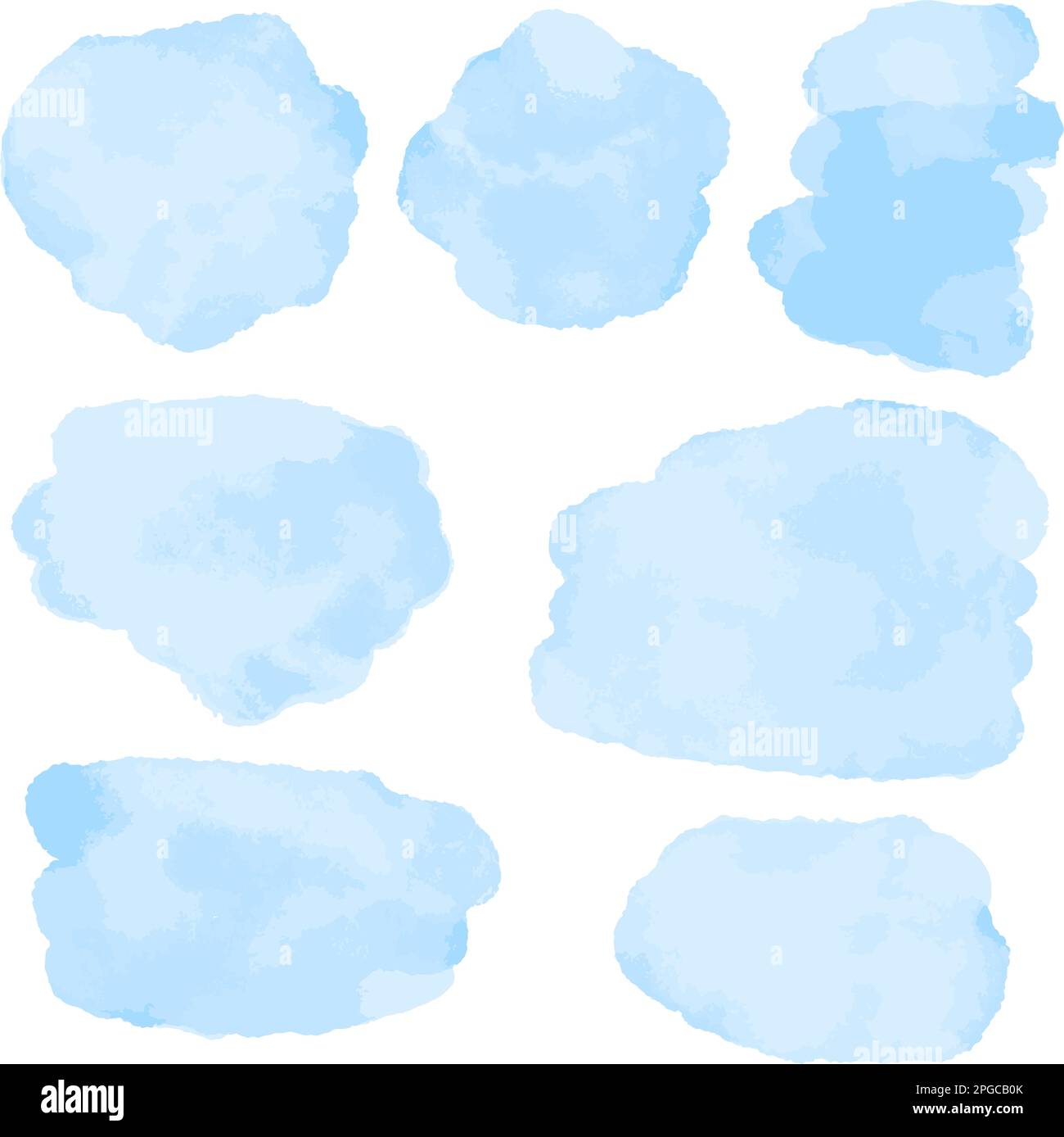 Watercolor blue spots hi-res stock photography and images - Alamy
