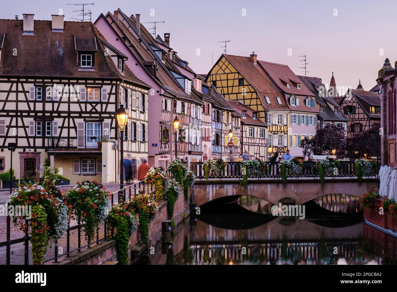 Colmar France July 2021, Beautiful view of the colorful romantic city ...
