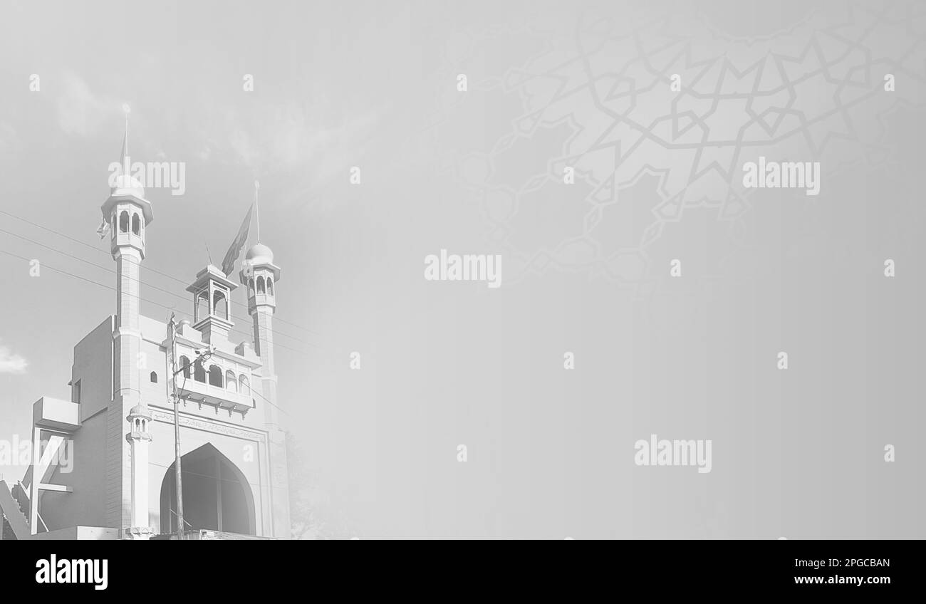 Ramadan Kareem simple minimalism soft grey background. Greeting for ...