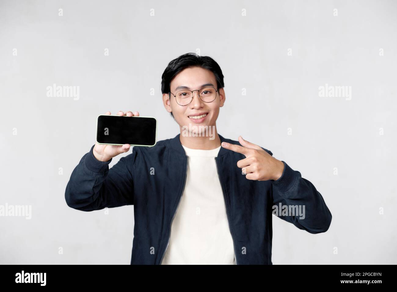 Mobile phone index finger hi-res stock photography and images - Alamy
