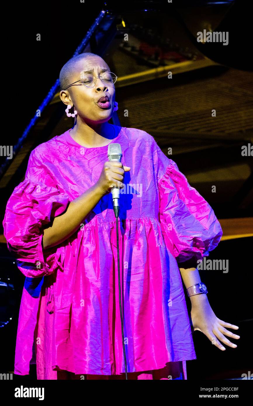American singer cecile mclorin salvant hi-res stock photography and ...