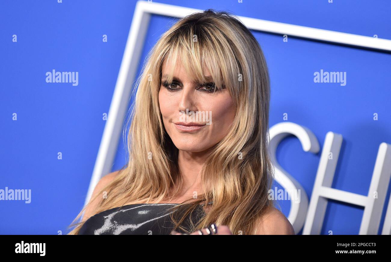 Hollywood, CA.21/03/2023, Heidi Klum arriving at the Fashion Trust US ...