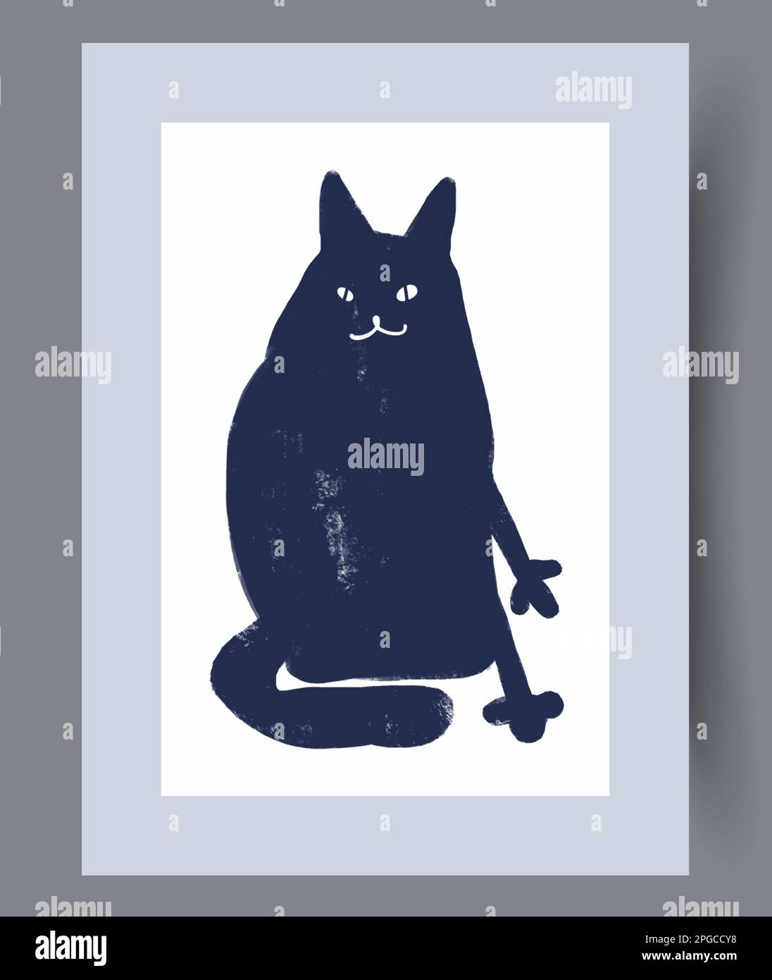 Animal fox nordic fauna wall art print Stock Vector Image & Art - Alamy