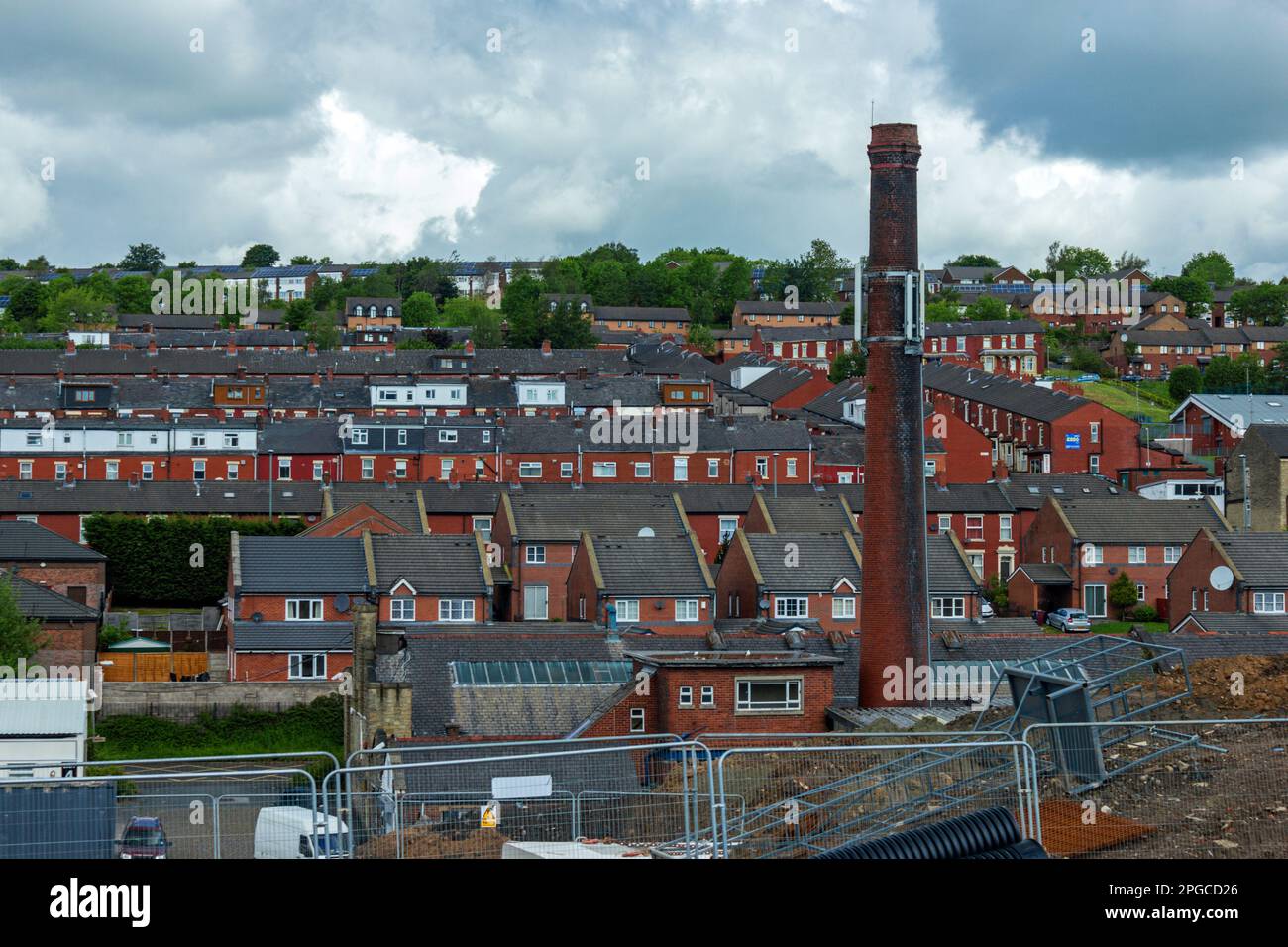 Boyle Street mill chimney, Blackburn Stock Photo - Alamy