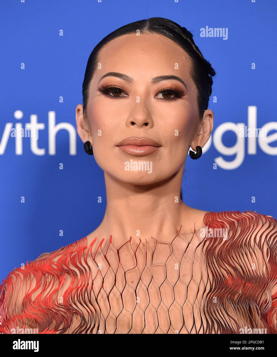 Hollywood, CA.21/03/2023, Christine Chiu arriving at the Fashion Trust ...