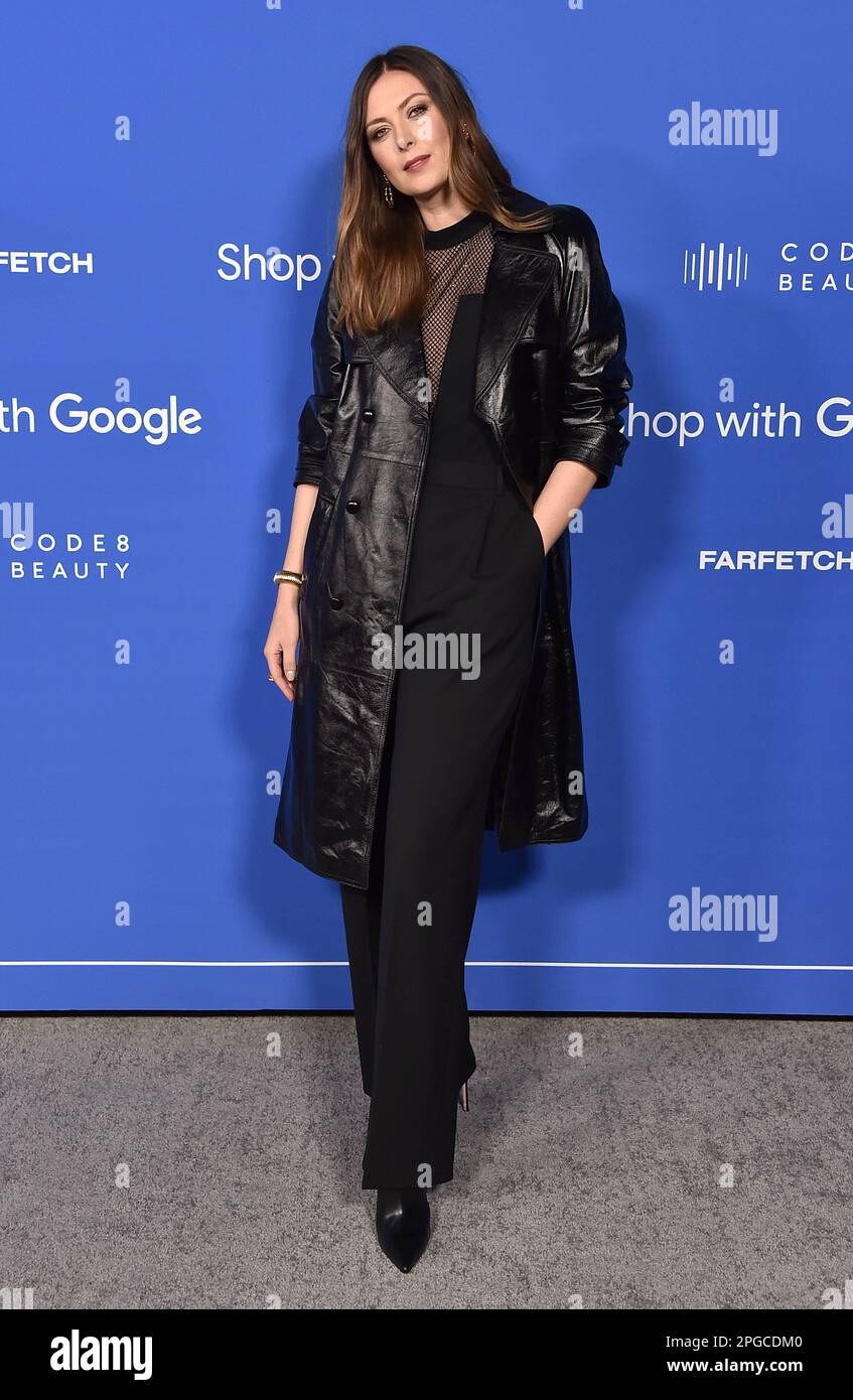 Hollywood, CA.21/03/2023, Maria Sharapova arriving at the Fashion Trust ...