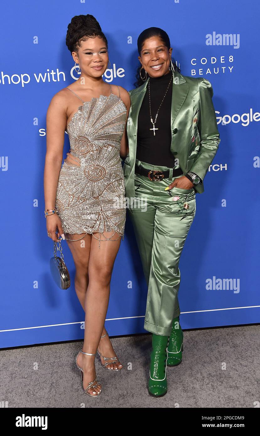 Hollywood, CA.21/03/2023, Storm Reid and Robyn Simpson Reid arriving at ...