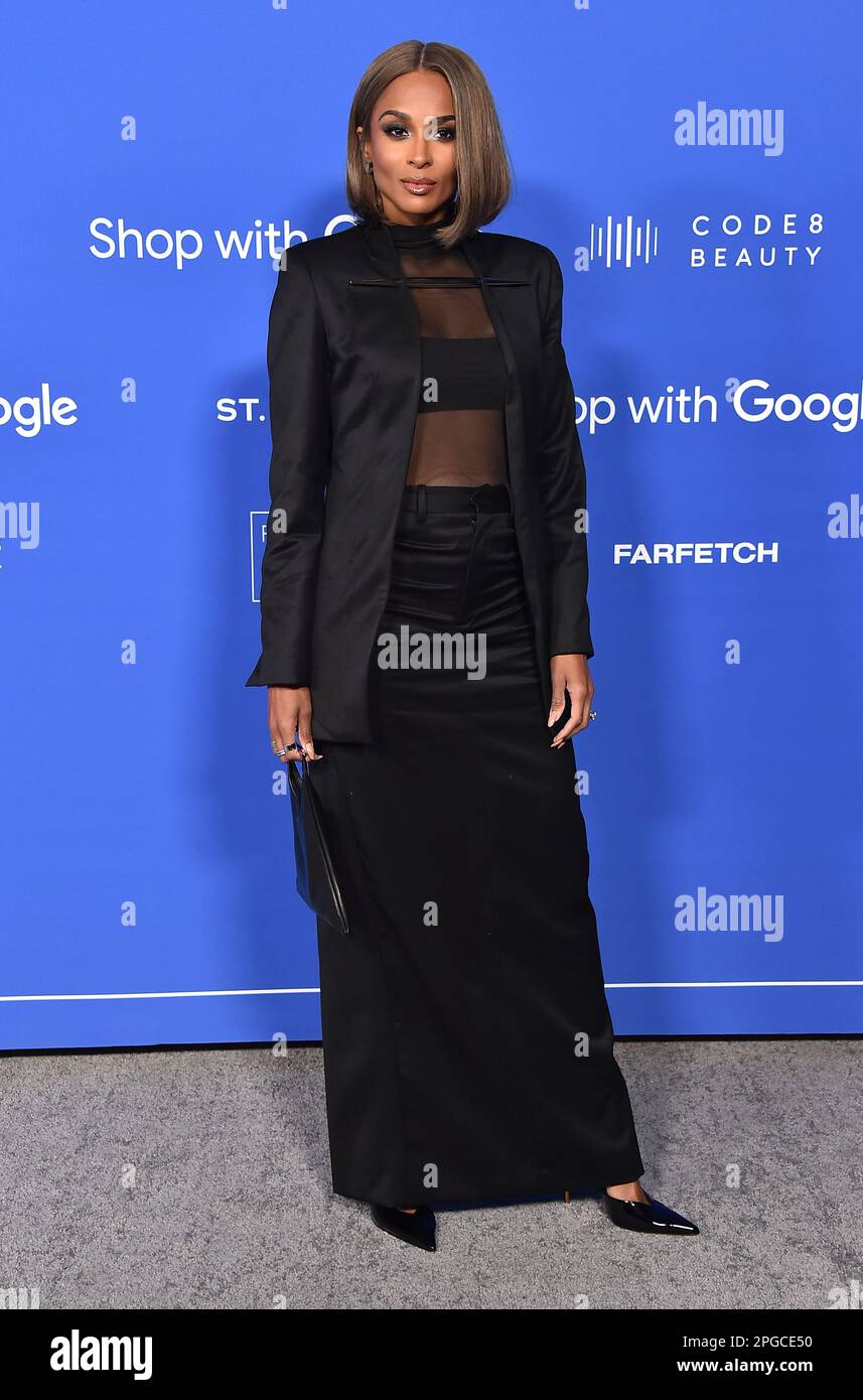 Hollywood, CA.21/03/2023, Ciara arriving at the Fashion Trust US Awards ...