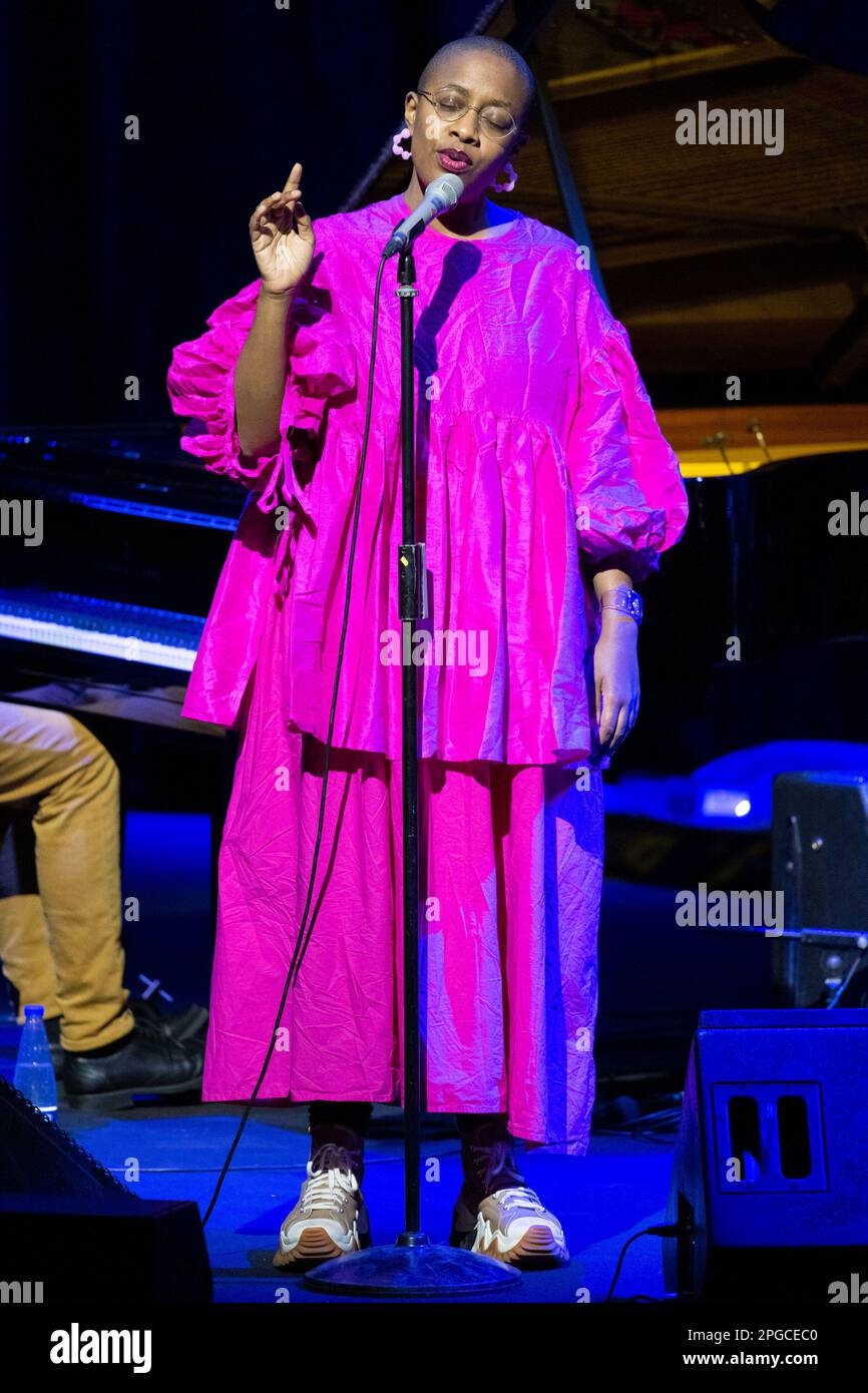 American singer cecile mclorin salvant hi-res stock photography and ...