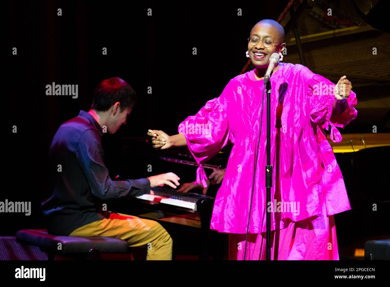 American singer cecile mclorin salvant hi-res stock photography and ...