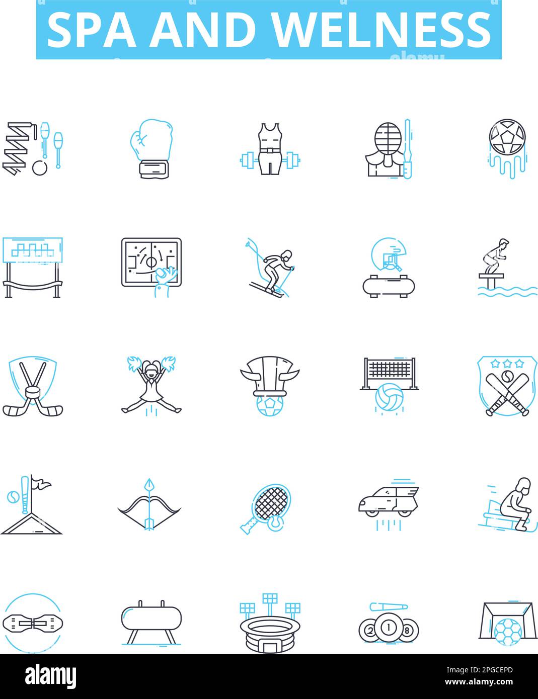 Spa and welness vector line icons set. Spa, Wellness, Massage, Therapy, Facial, Manicure ...