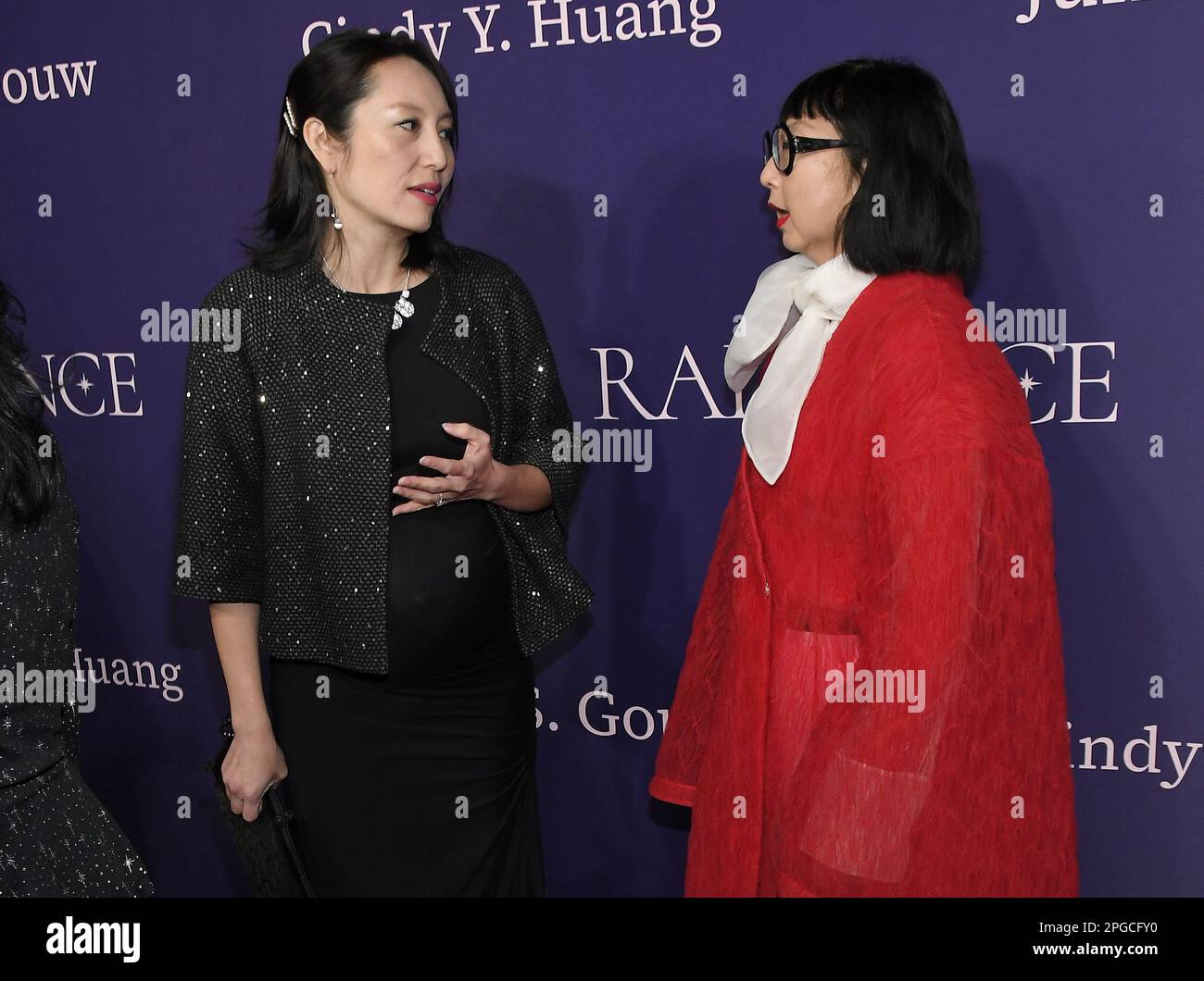 Los Angeles, USA. 21st Mar, 2023. (L-R) Rebecca Sun and Shirley Kurata ...