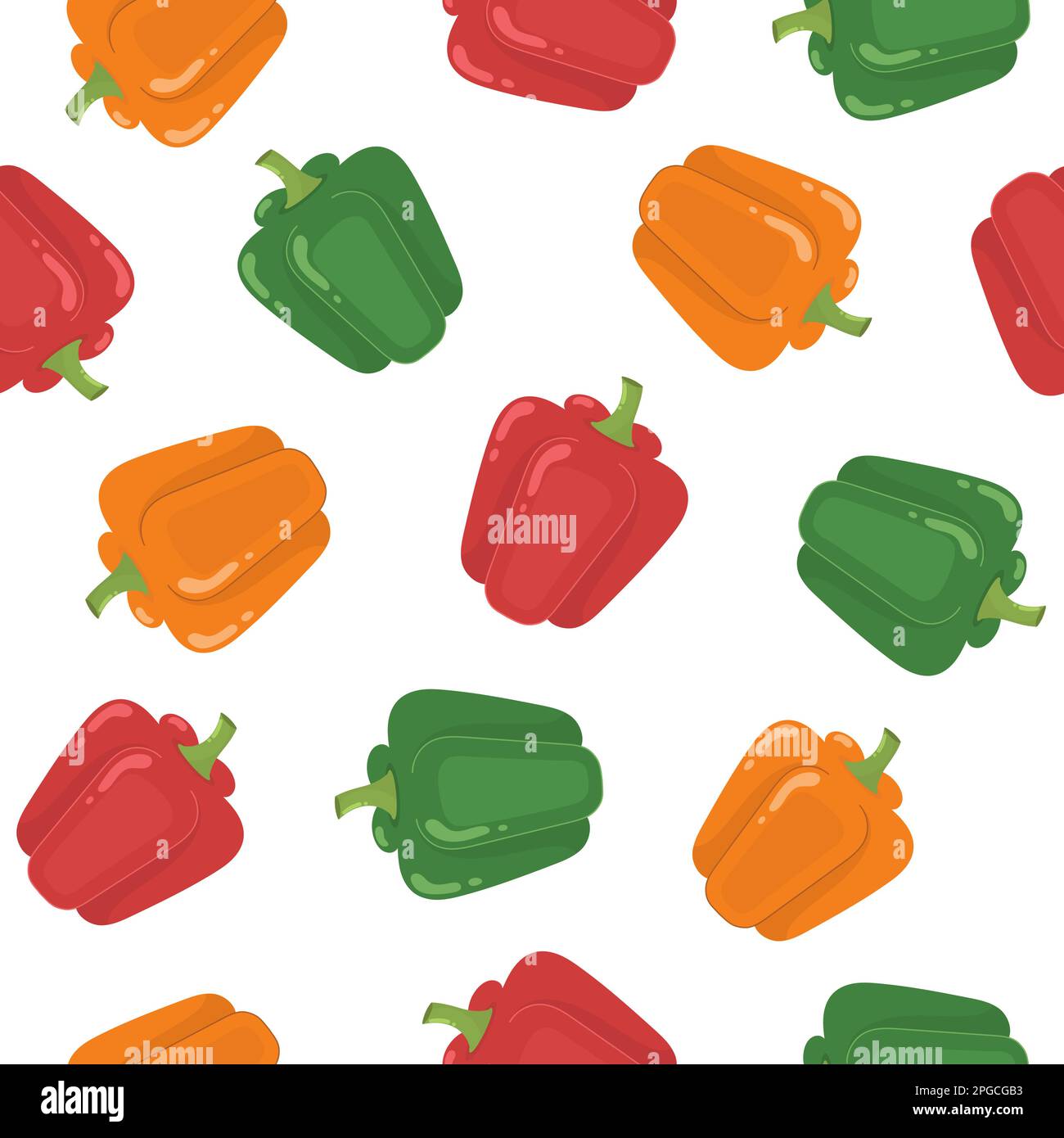 Green red orange peppers Stock Vector Images - Alamy