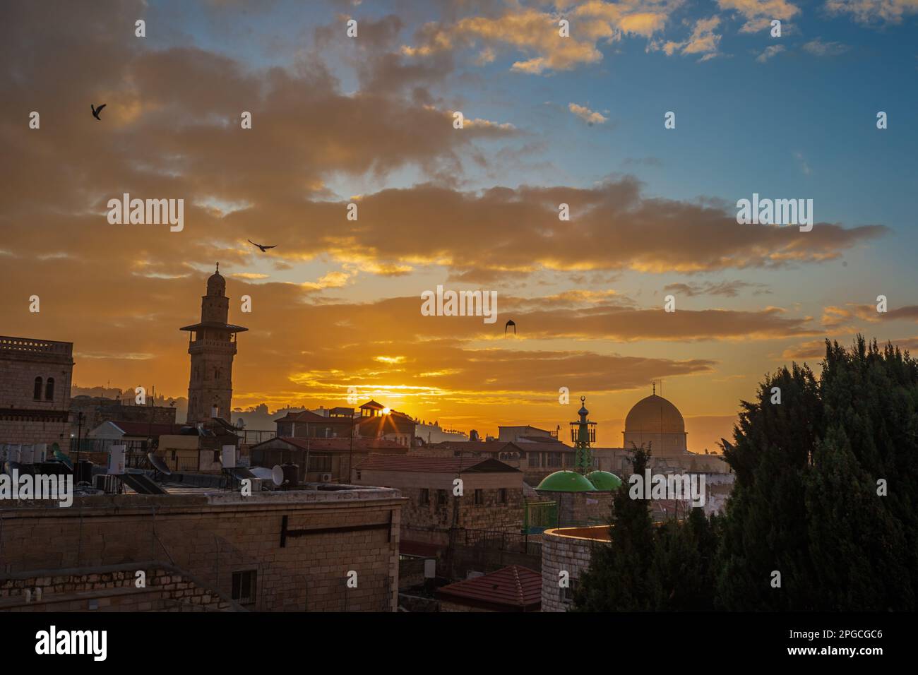 Sunrise over jerusalem hi-res stock photography and images - Alamy