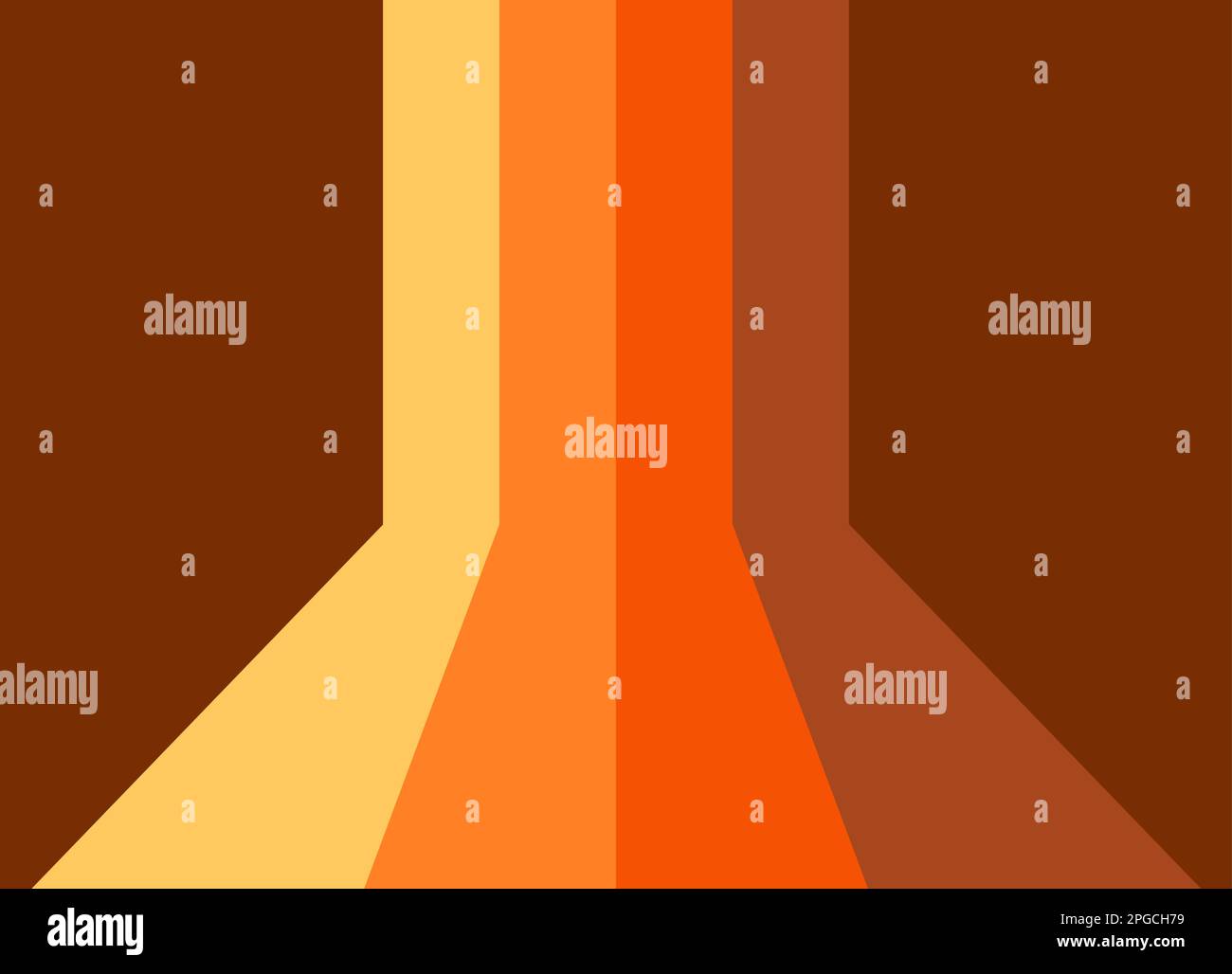 1970 retro seamless pattern in orange, pink, yellow and green colors ...