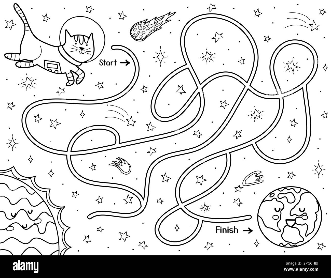 Astronaut Maze Space Maze Explorer A/Maze Boards – Dar Al Maaref