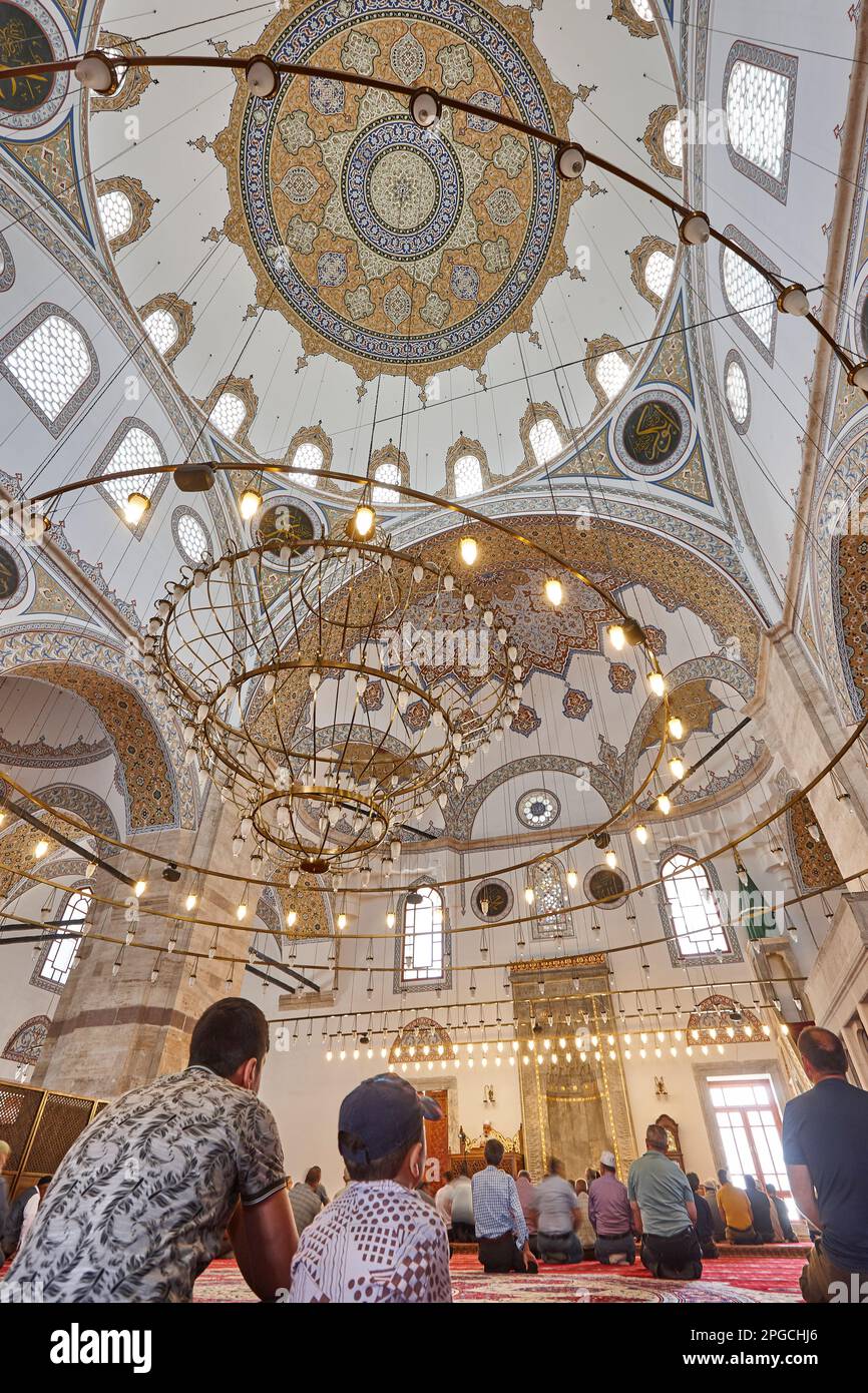Alaeddin mosque interior. Muslim worship. Konya landmark. Turkey. Asia ...