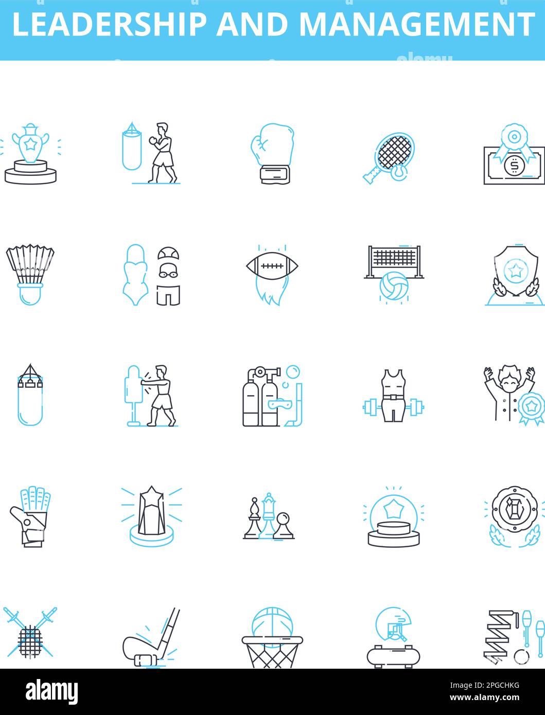 Leadership and management vector line icons set. Leadership, Management ... Leadership and management vector line icons set. Leadership, Management ...
