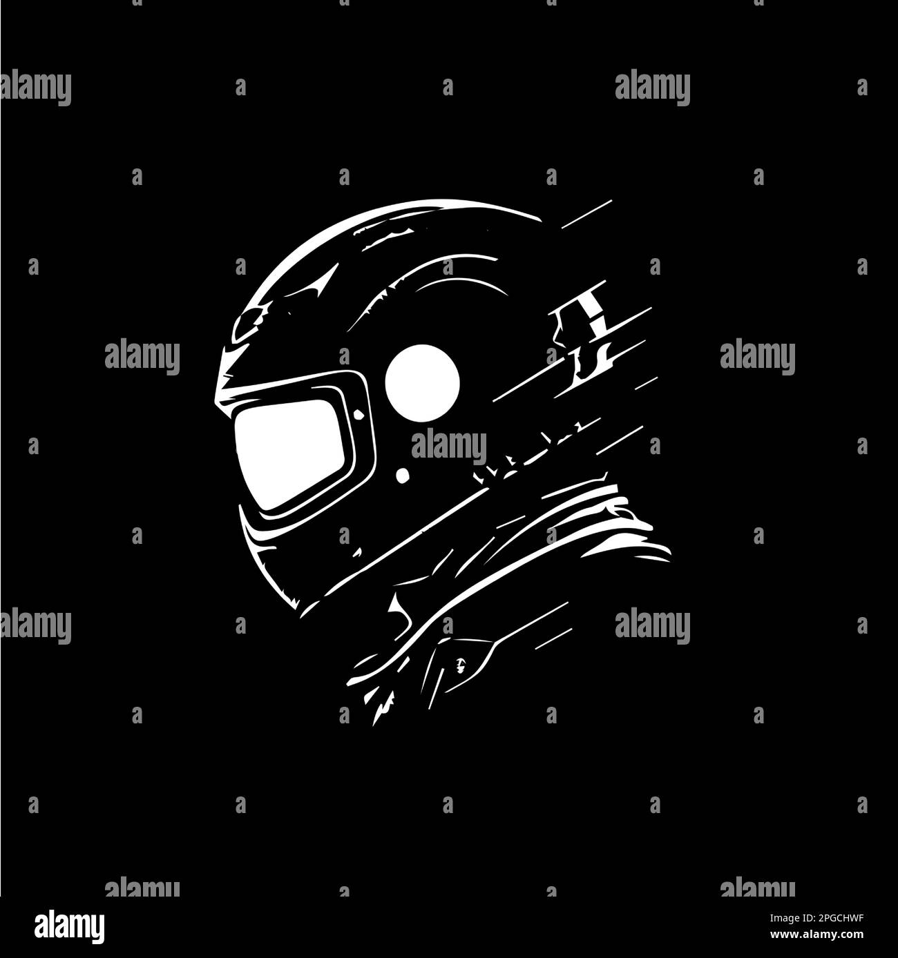 Rider helmet icon, motorcycle biker emblem, speed rider sign ...