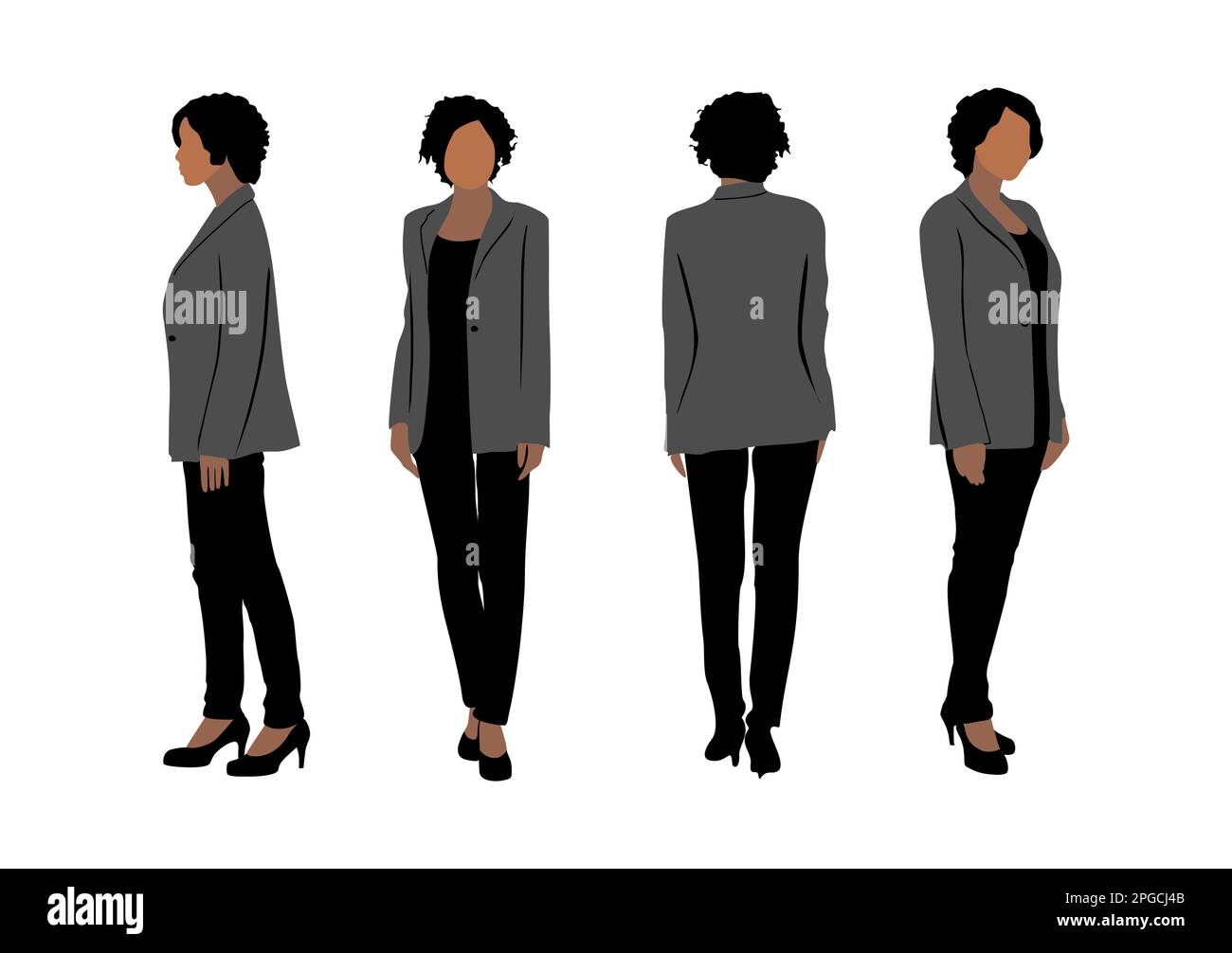 Full length poses Stock Vector Images - Alamy