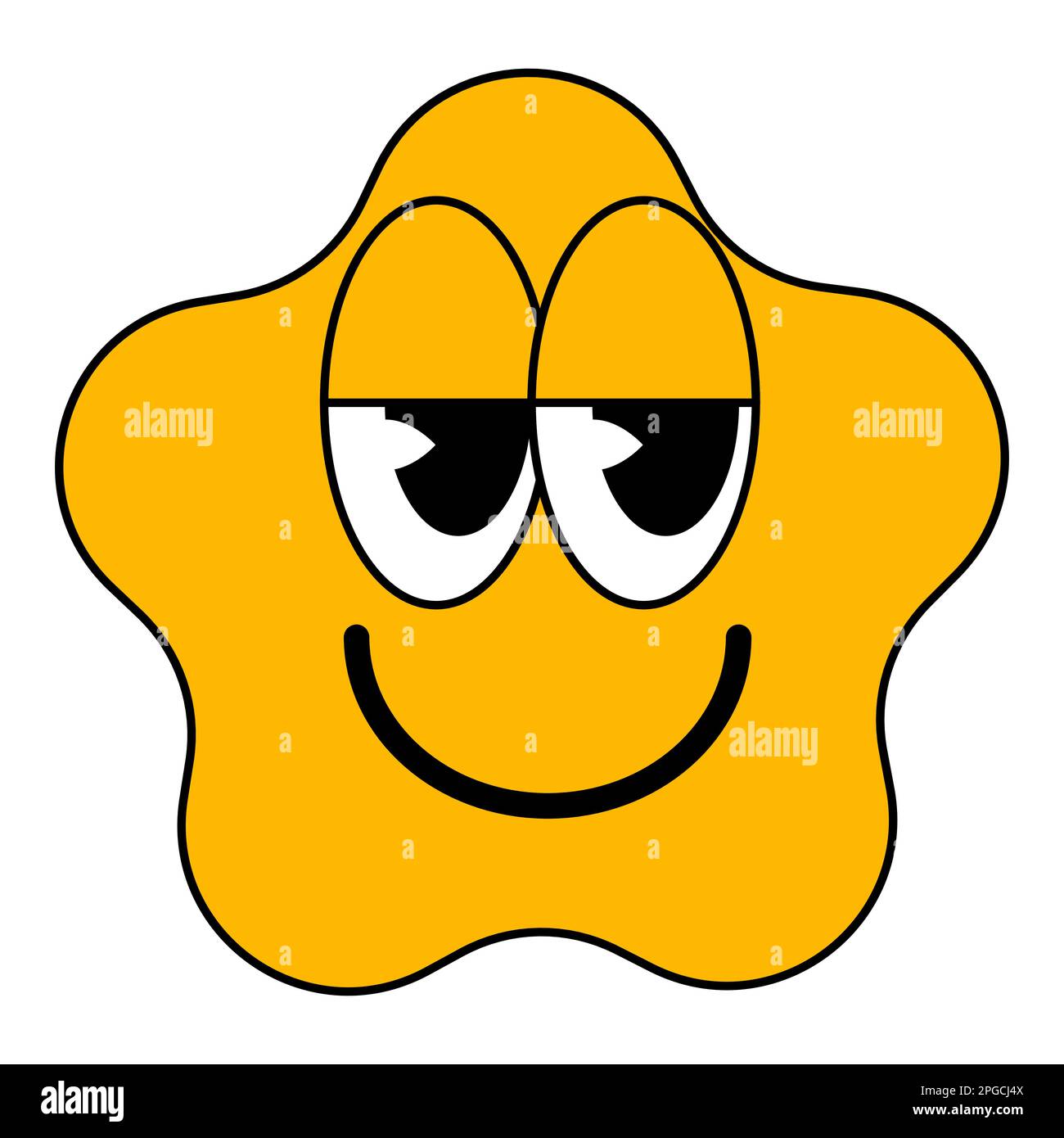 Groovy Cartoon funny cartoon smile geometric shape comic characters ...