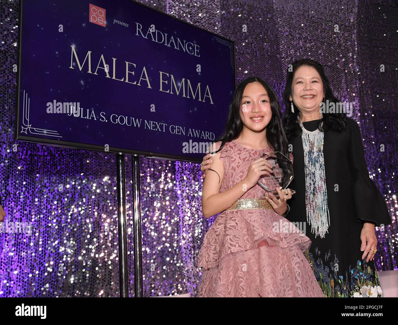 Los Angeles, USA. 21st Mar, 2023. (L-R) Julia S. Gour Next Gen Award ...