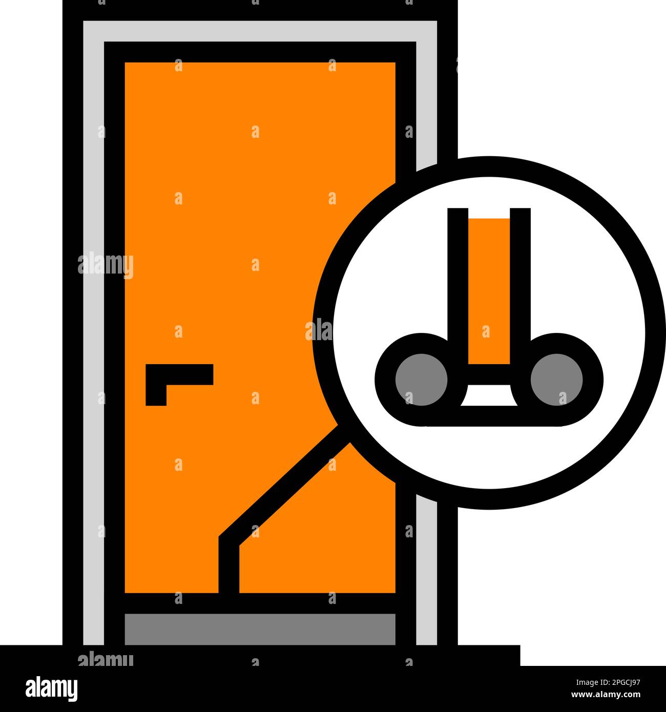 draft stopper garage tool color icon vector illustration Stock Vector ...