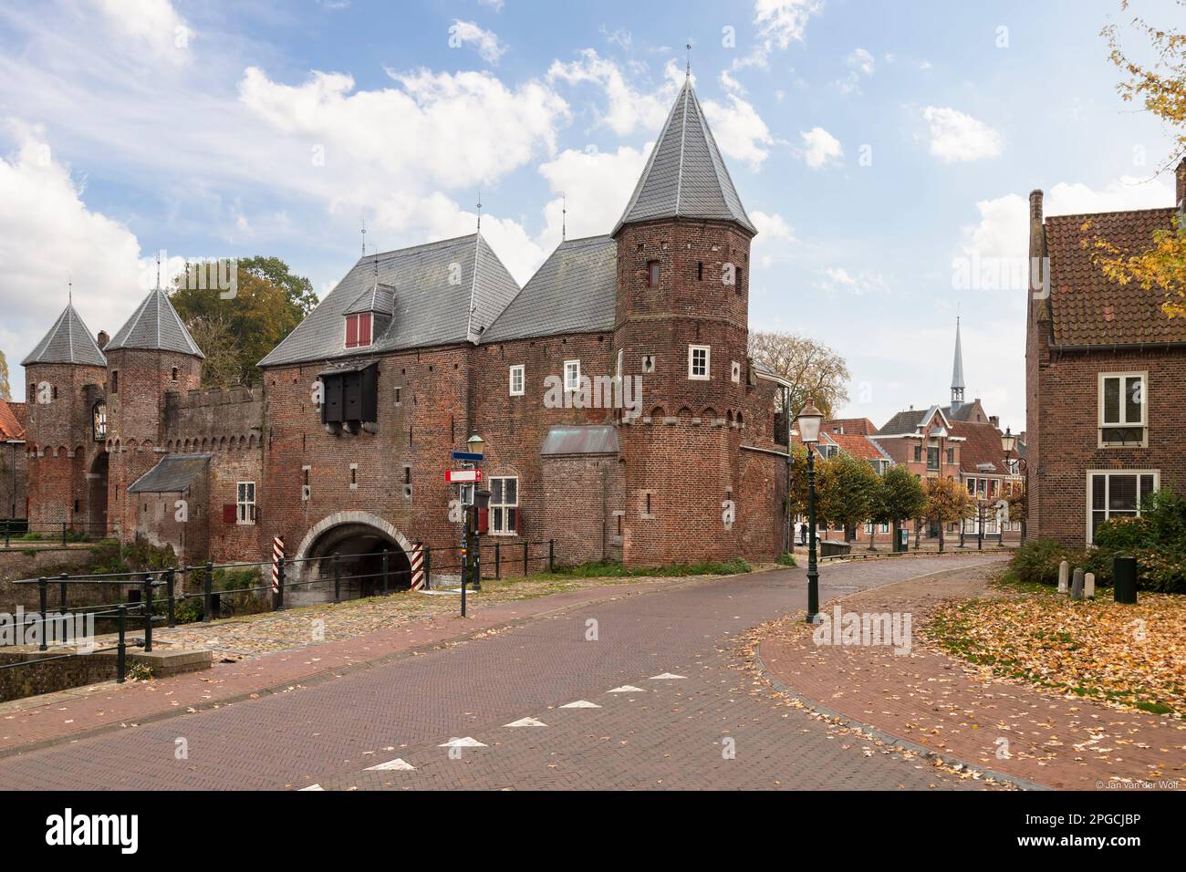 Historic Land- and Waterpoort de Koppelpoort in the Dutch medieval city ...