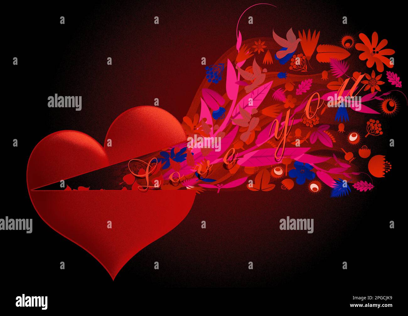 Exploding heart hi-res stock photography and images - Alamy