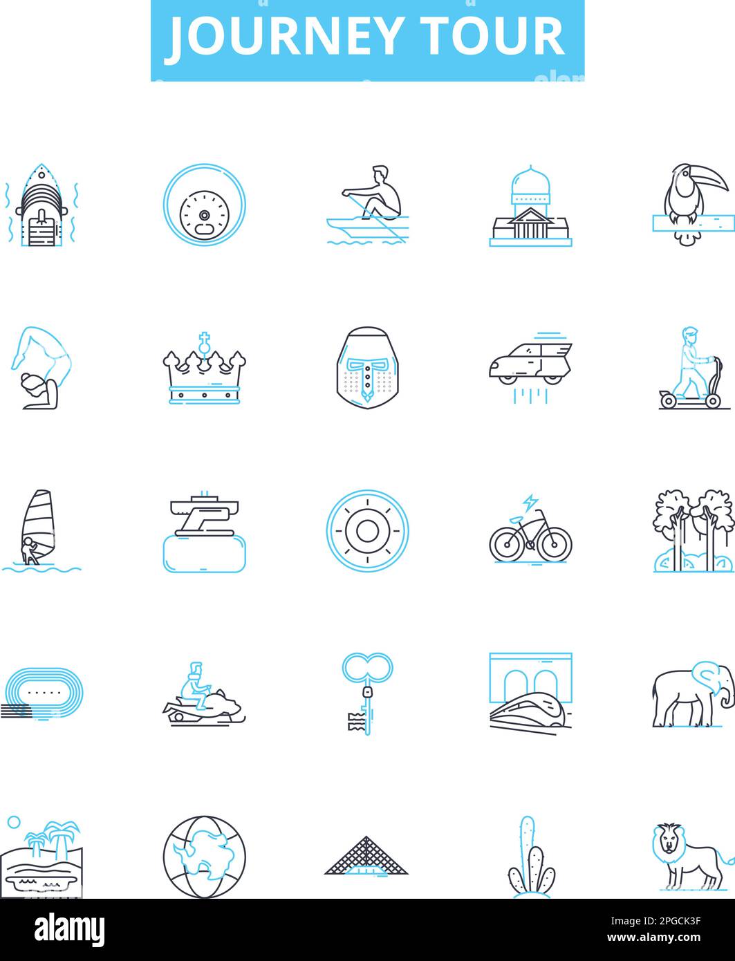 Journey tour vector line icons set. Tour, Journey, Travel, Sightseeing ...