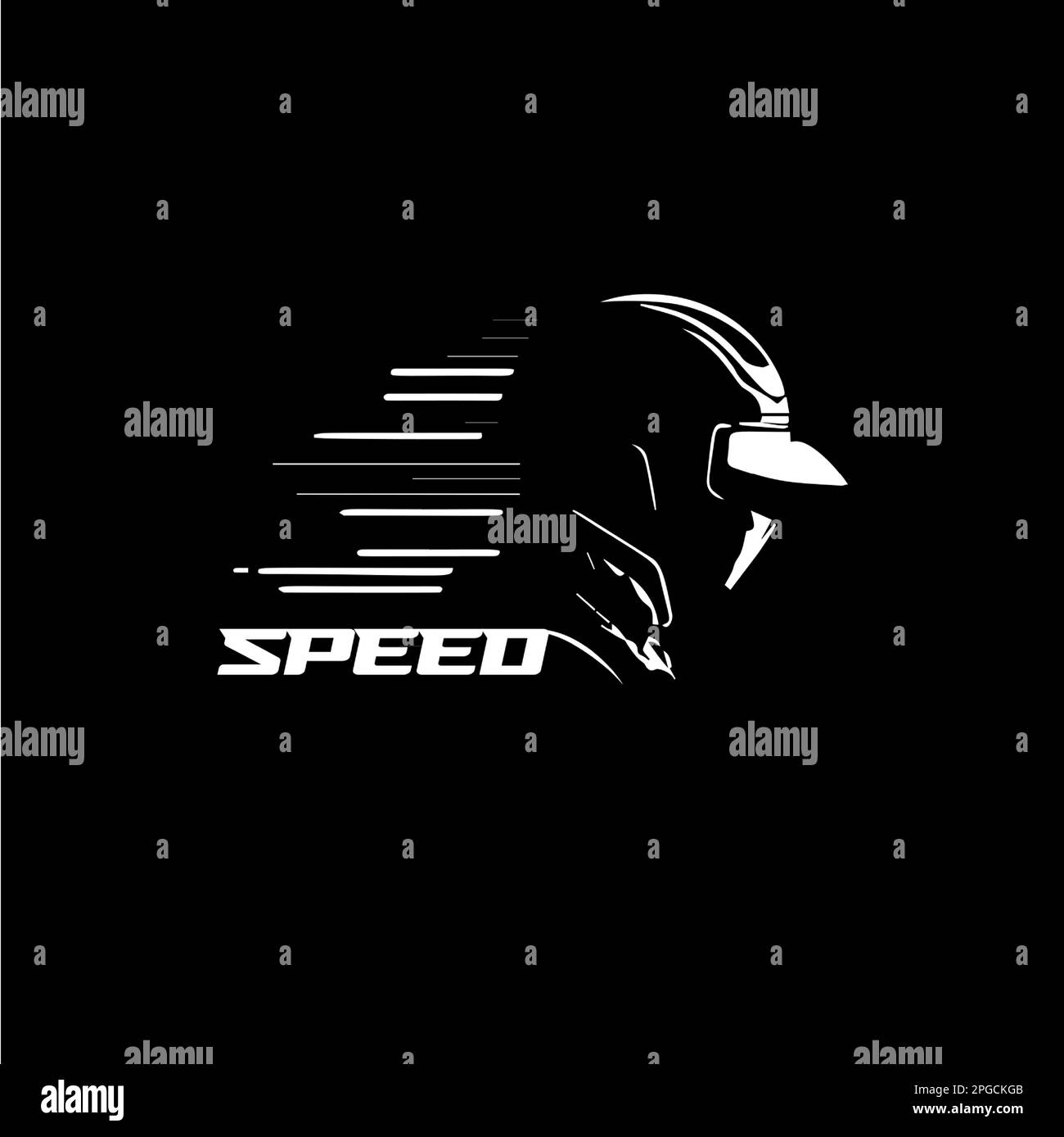 Rider helmet icon, motorcycle biker emblem, speed rider sign ...