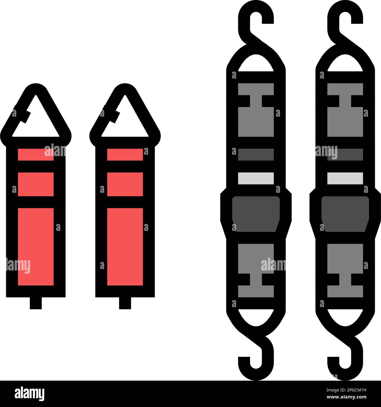 strap system garage tool color icon vector illustration Stock Vector ...