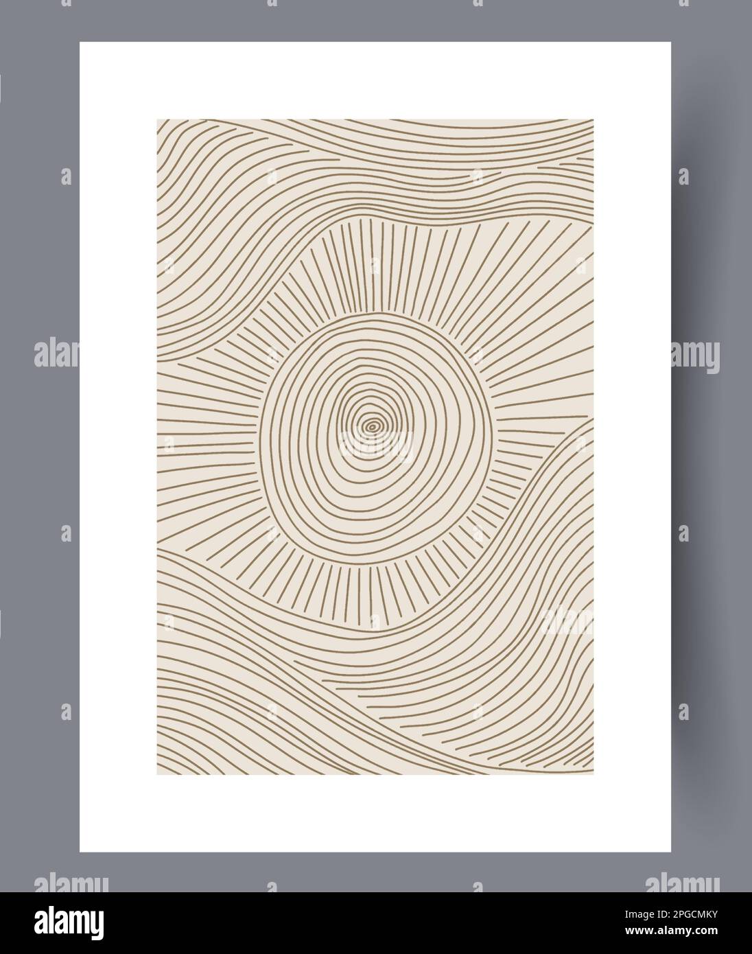 Abstract eye esoteric lines wall art print Stock Vector Image & Art - Alamy
