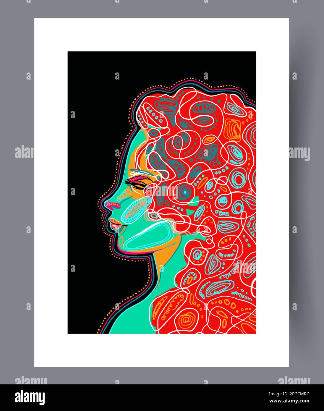Profile of artist Stock Vector Images - Alamy