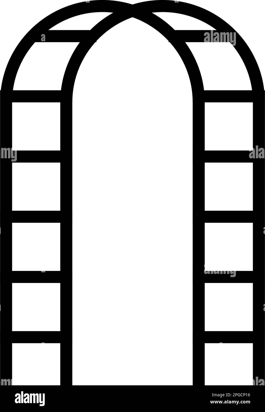 garden trellis tool color icon vector illustration Stock Vector Image ...