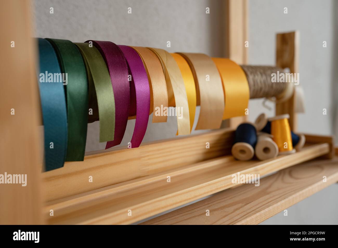 Ribbons on spool hi-res stock photography and images - Alamy