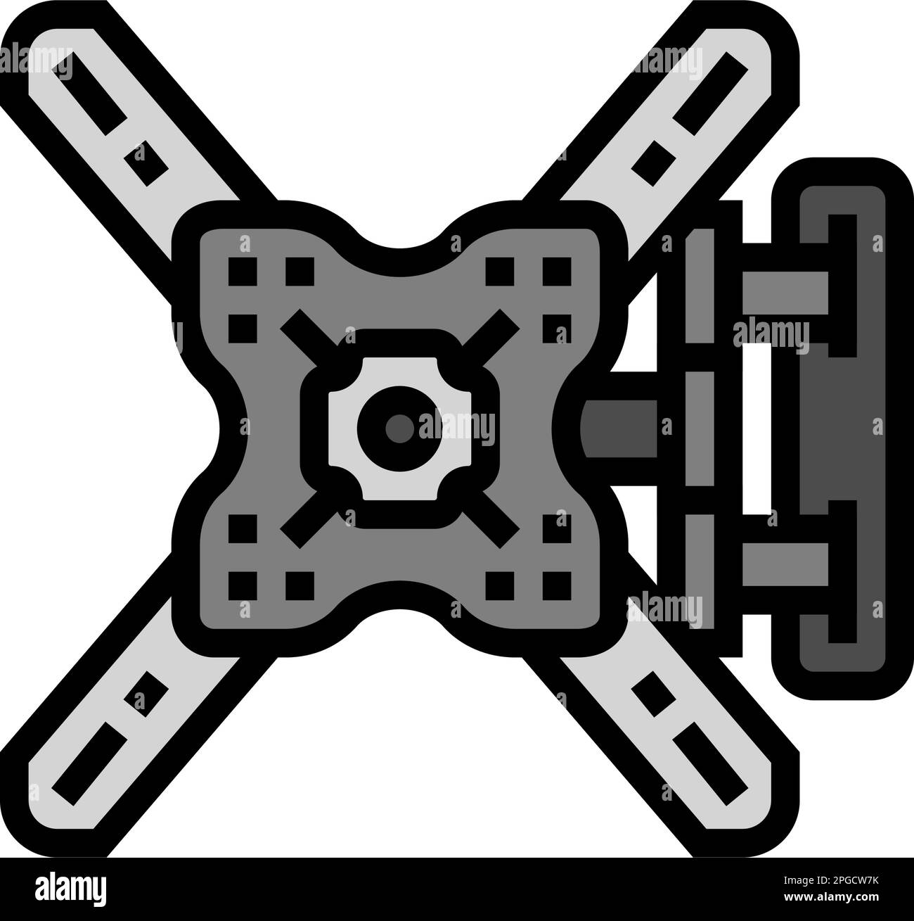 tv wall mount home accessory color icon vector illustration Stock ...