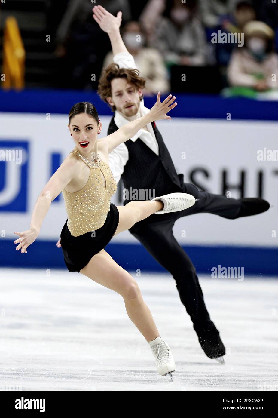 Italian Sara Conti and Niccolo Macii perform during the pair's short ...