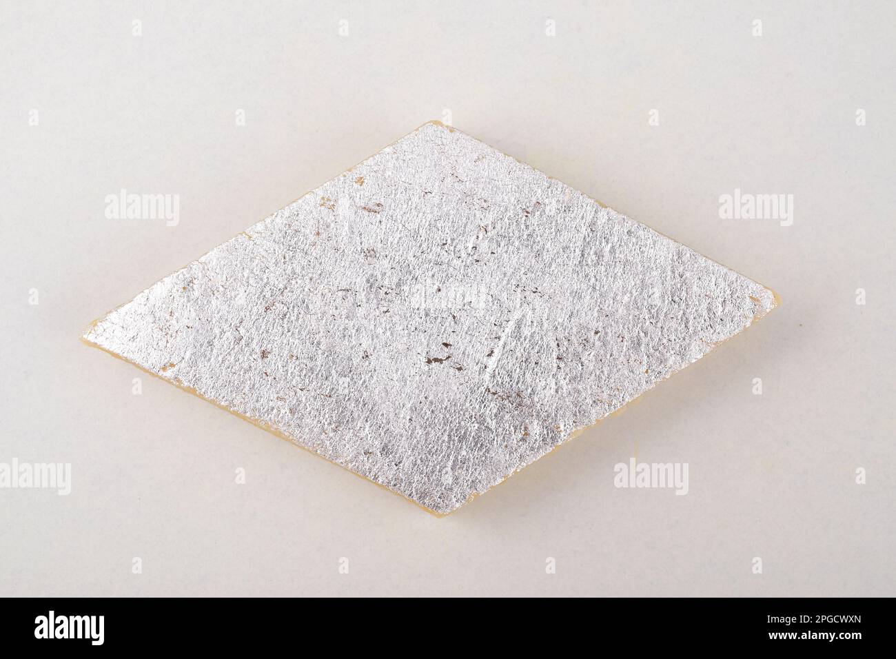 Top view of Kaju katli on white background, indian traditional sweet ...