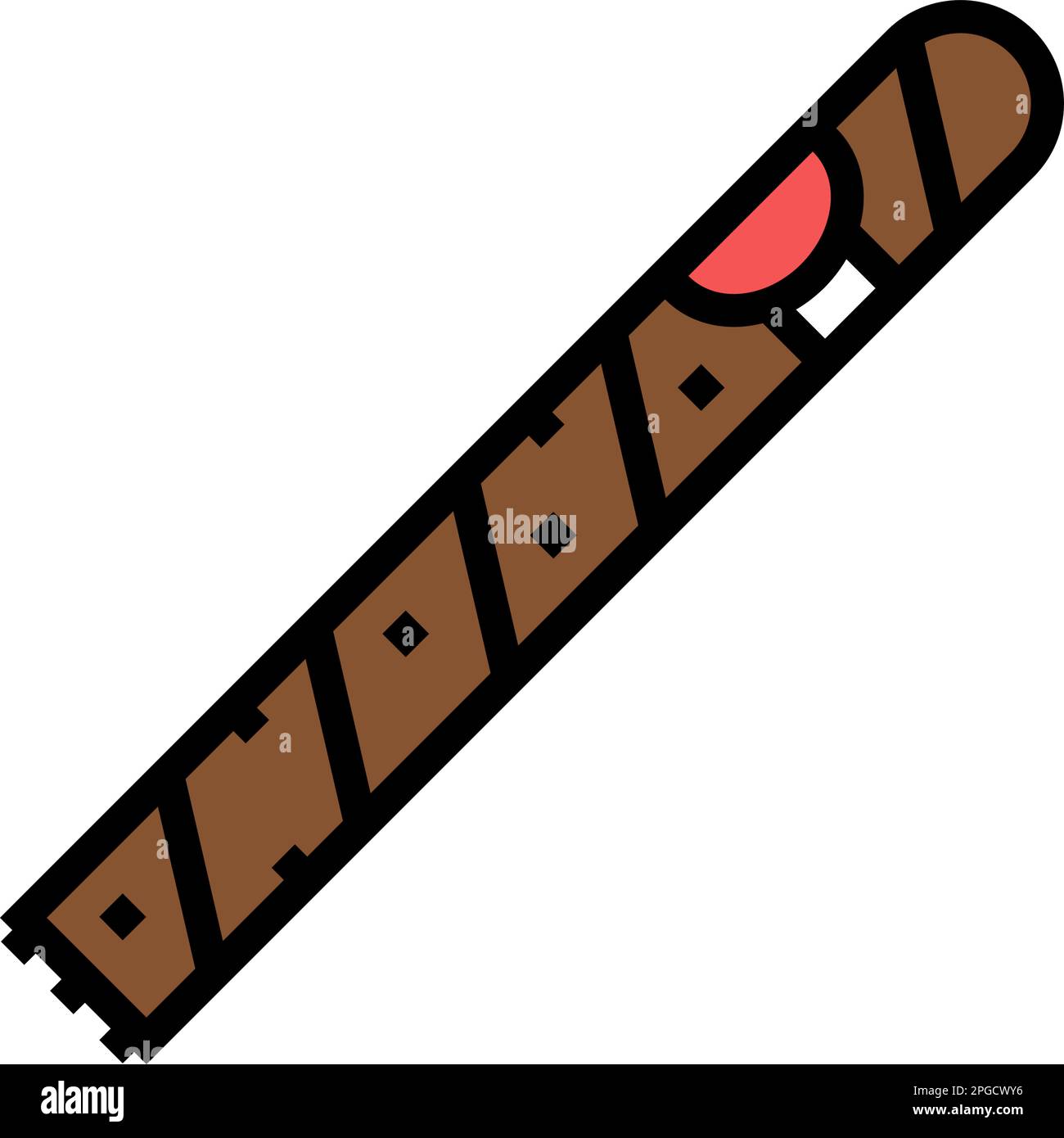 cigar nicotine tobacco color icon vector illustration Stock Vector ...