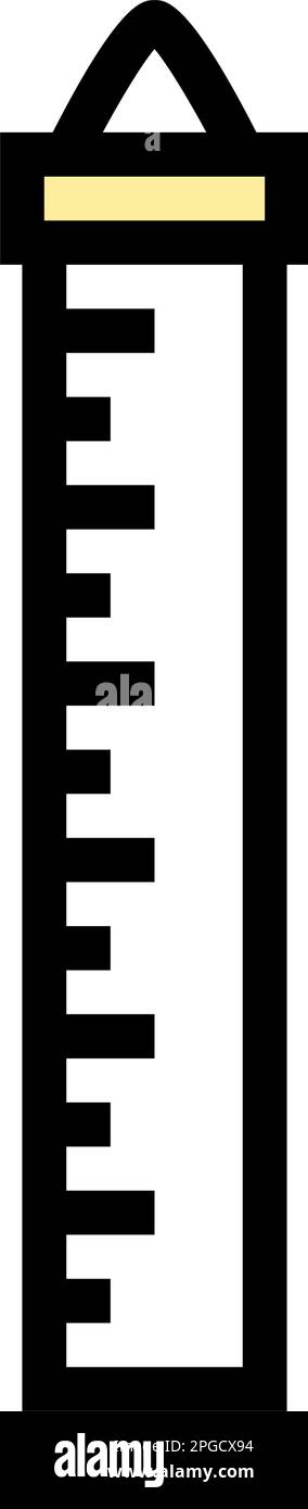 height chart kid bedroom color icon vector illustration Stock Vector ...