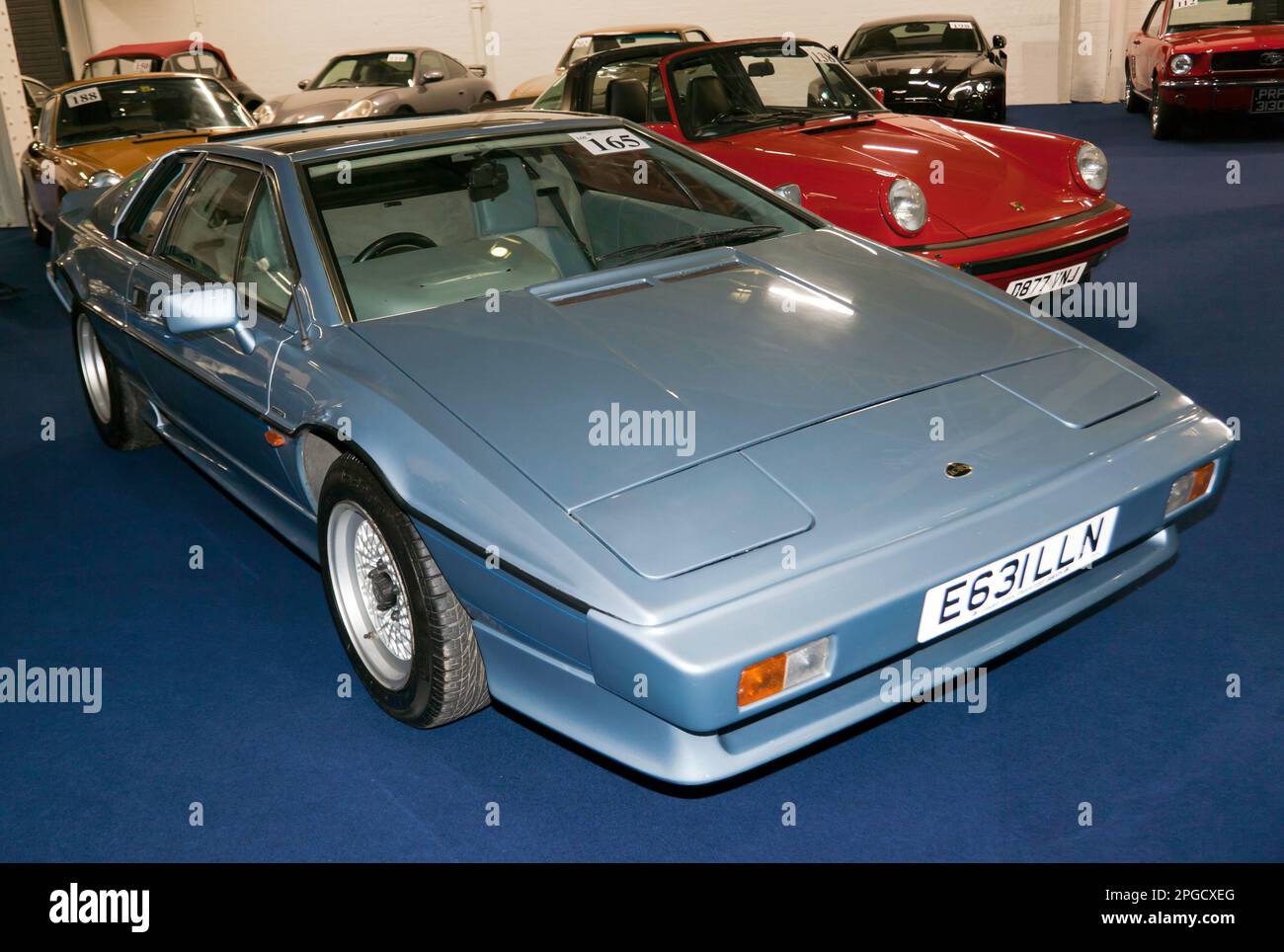 Three-quarter front view of a 1987, Lotus Turbo Esprit HC, part of the ...