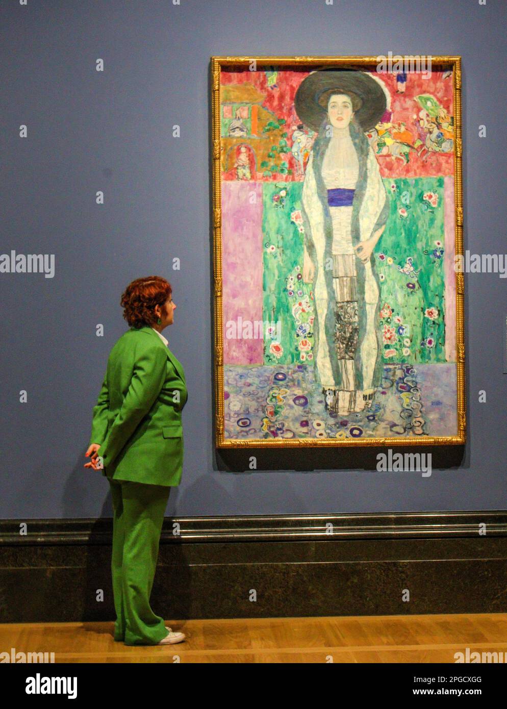 London, UK. , . Gustav Klimt Portrait of Adele Bloch-Bauer II, 1912 ...