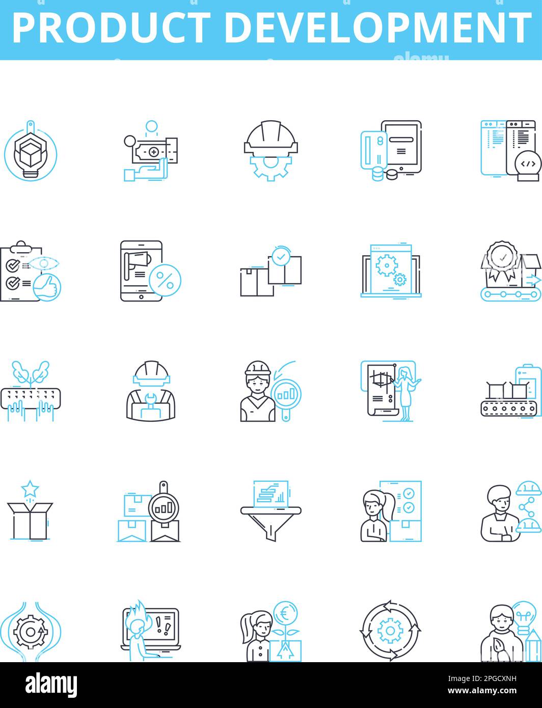 Product development vector line icons set. Product, Development, Plan ... Product development vector line icons set. Product, Development, Plan ...