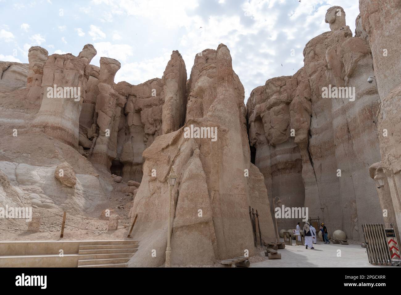 Al Hofuf, Saudi Arabia - March 15, 2023: Al-Qarah Mountain or Jabal Al ...